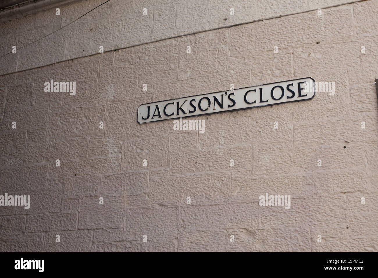 Jackson's Close street sign, off Cockburn Street, Edinburgh, Scotland ...