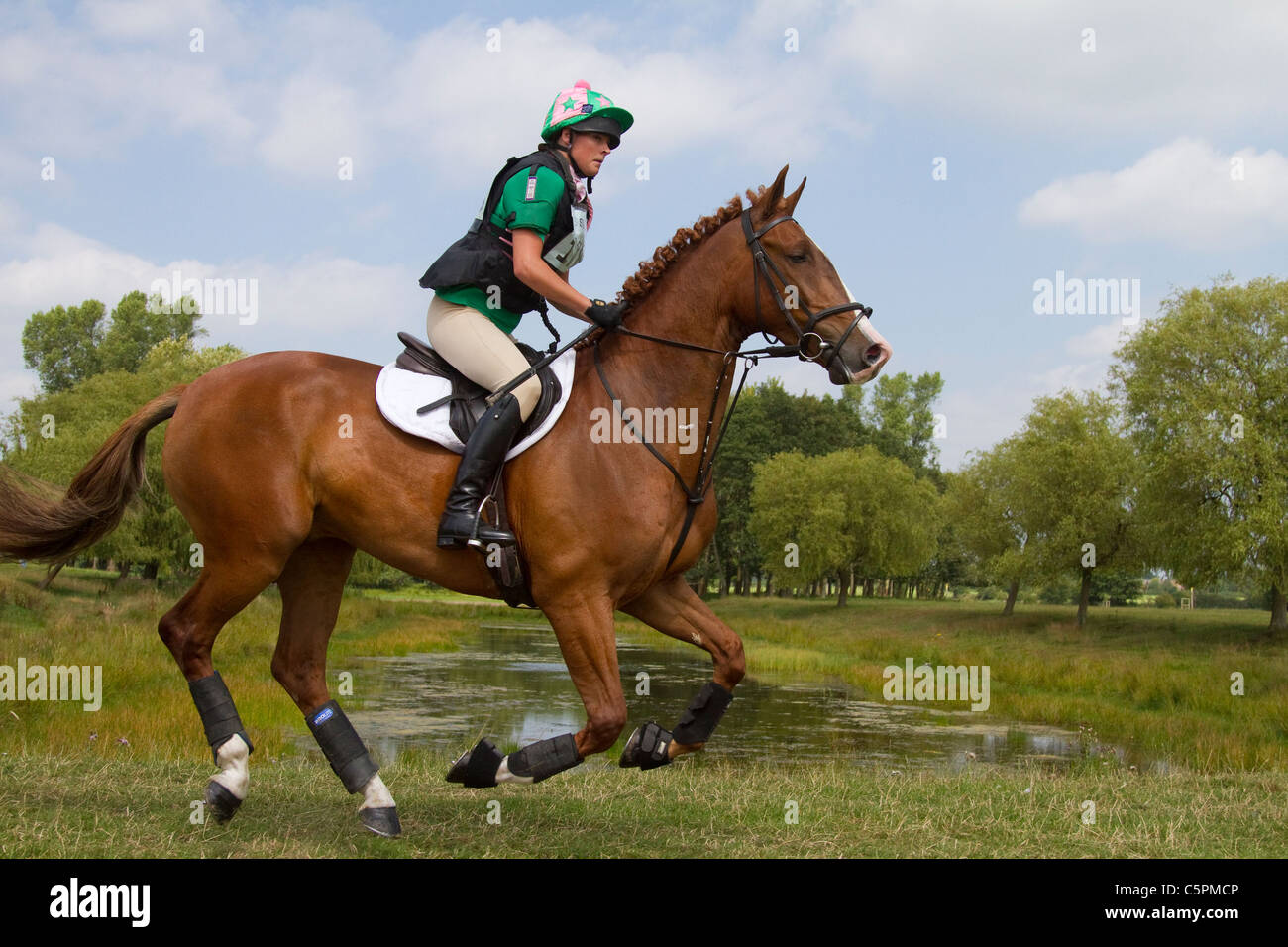Cross Country lakeside gallop, agility, competitive, course, equestrian ...