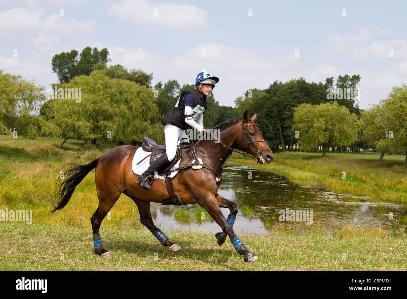 Cross Country lakeside gallop, agility, competitive, course, equestrian ...