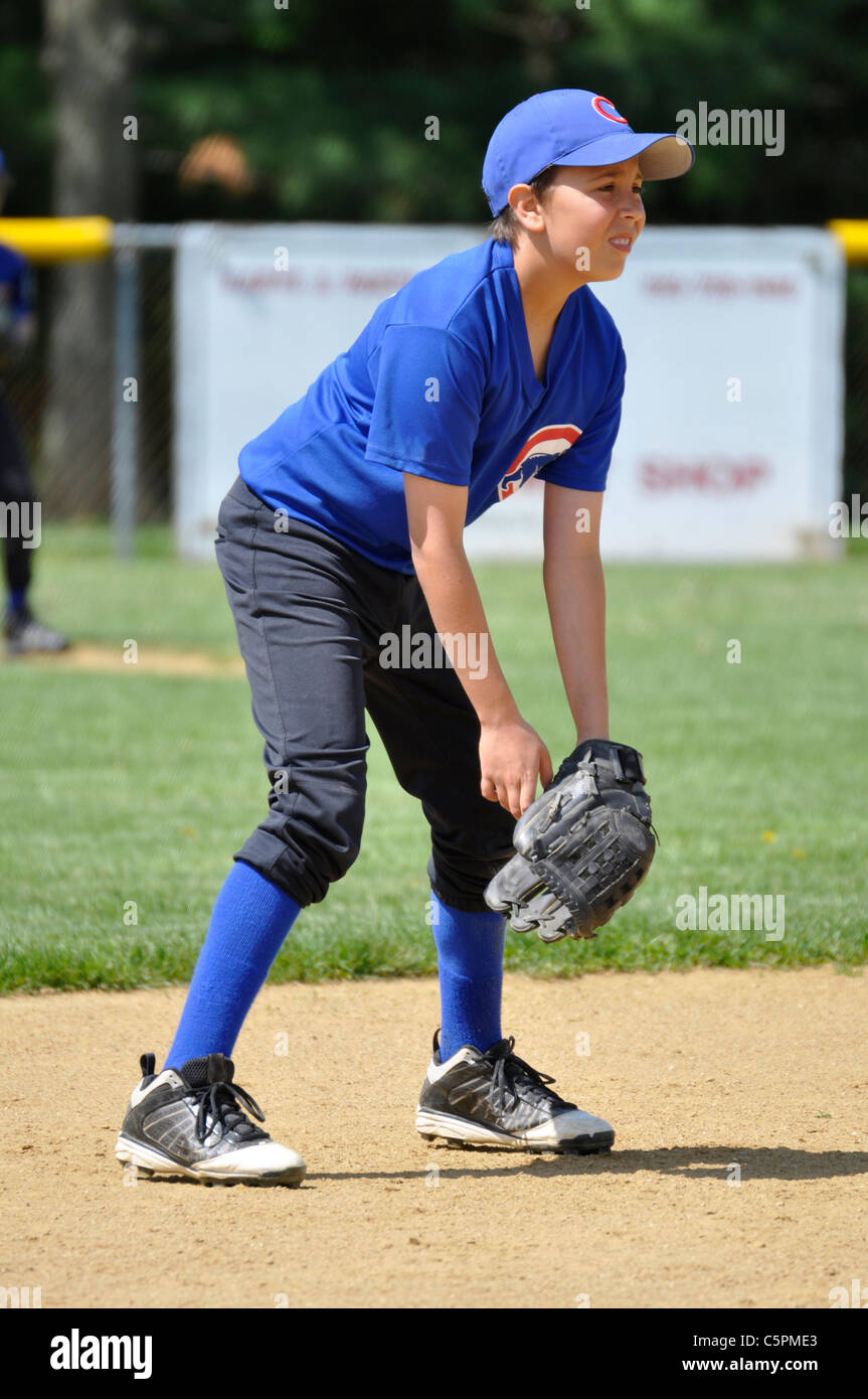 little league shortstop Stock Photo - Alamy