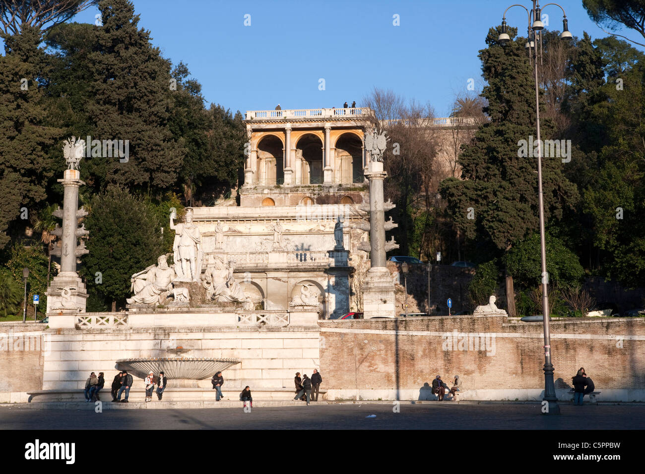 Pincio terrace architecture hi-res stock photography and images - Alamy
