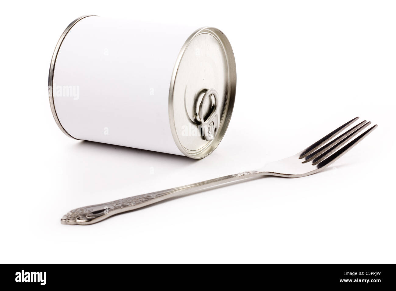 Canned Food with white background Stock Photo - Alamy