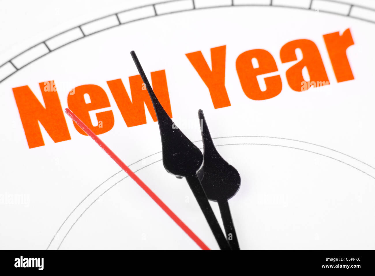 clock face, concept of New Year Stock Photo - Alamy