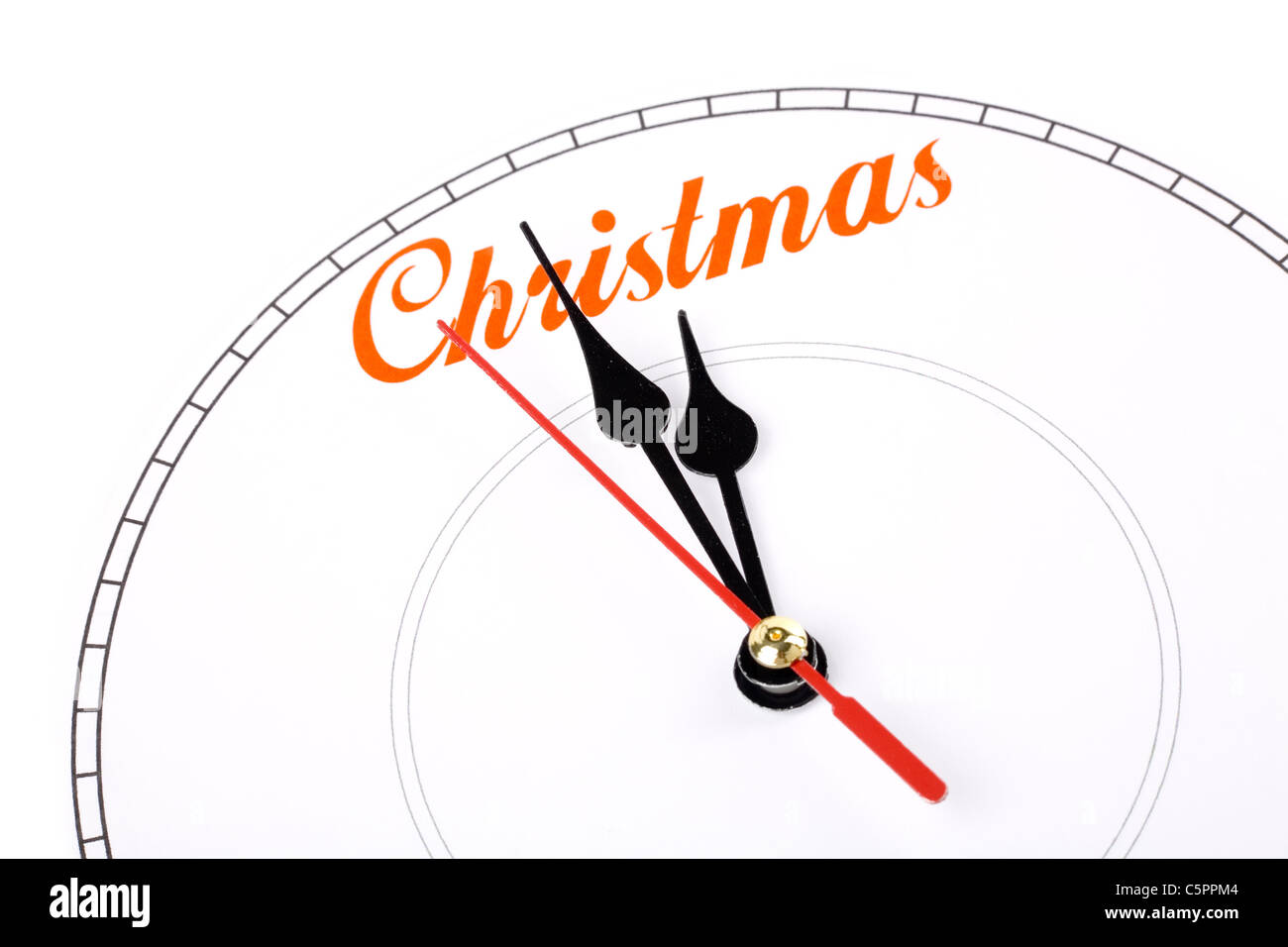 clock face, concept of christmas Stock Photo - Alamy