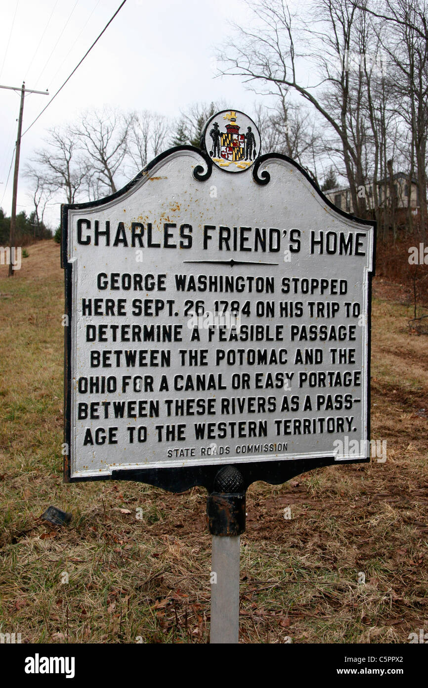 CHARLES FRIEND'S HOME. A feasible passage between the Potomac and the ...