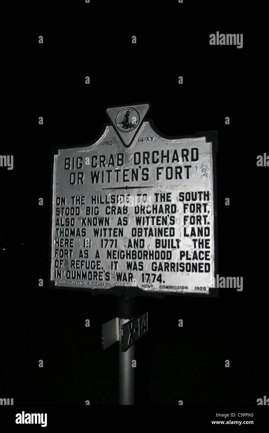 Big Crab Orchard or Witten's Fort. Thomas Witten obtained land here in ...