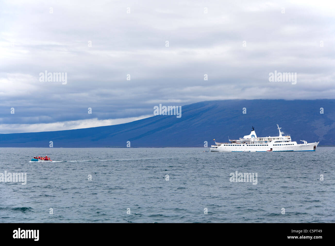 Zodiac operations from the Galapagos Legend off Isabella Island ...