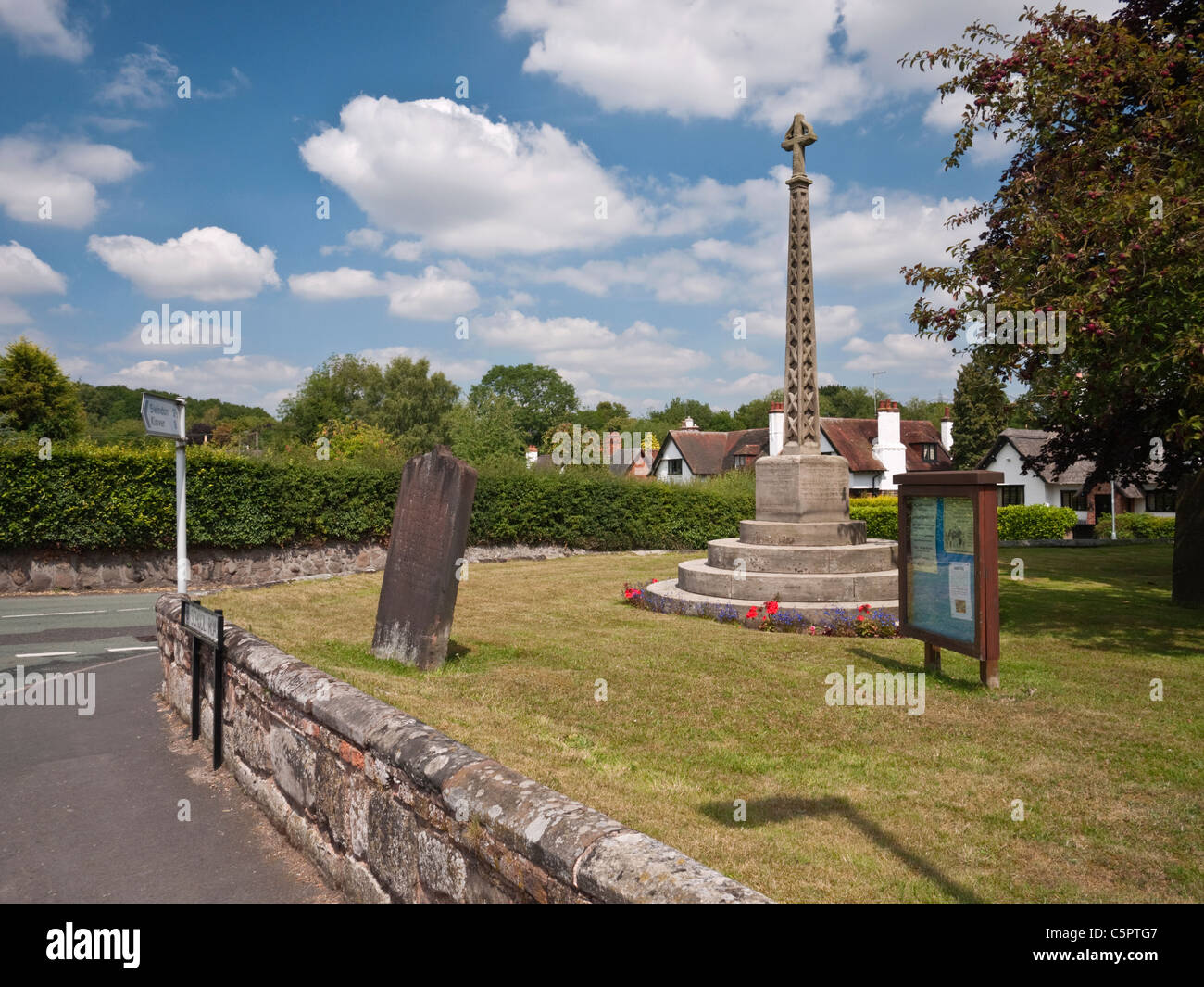 War memorial in All Saints churchyard, Trysull, commemorating local ...