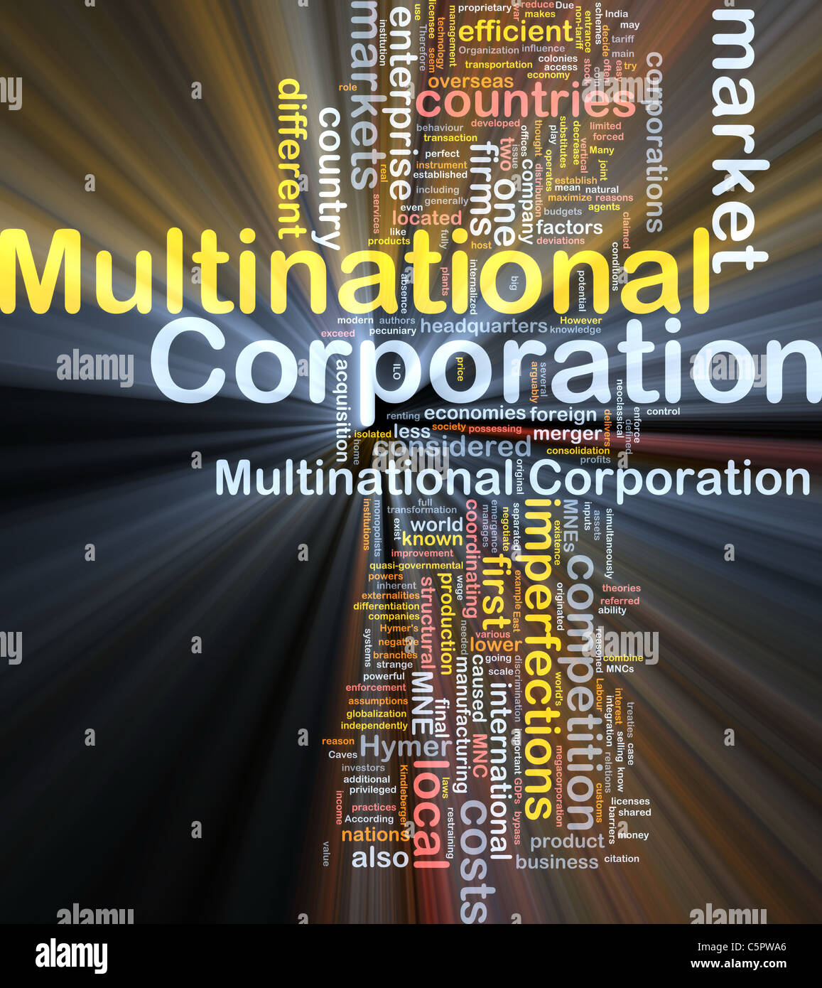 Background concept wordcloud illustration of multinational corporation ...