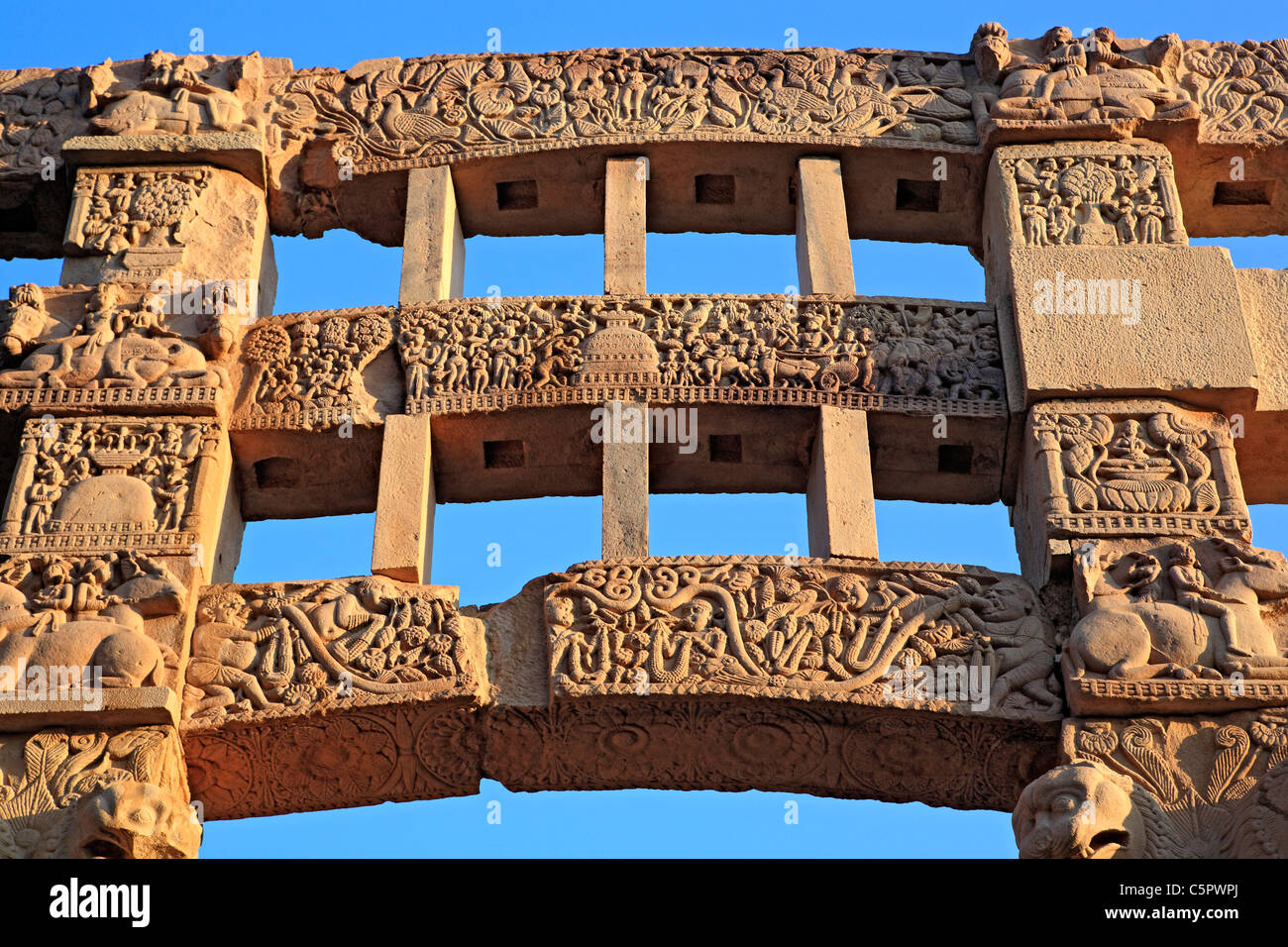 Buddhist monuments: Torana of Big stupa (1st century AD), UNESCO World ...