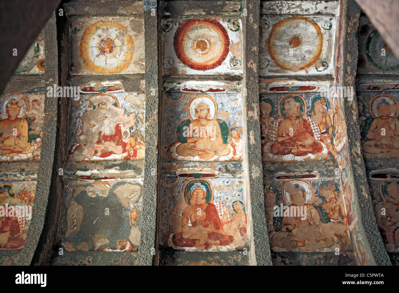 Painting ajanta caves india High Resolution Stock Photography and ...