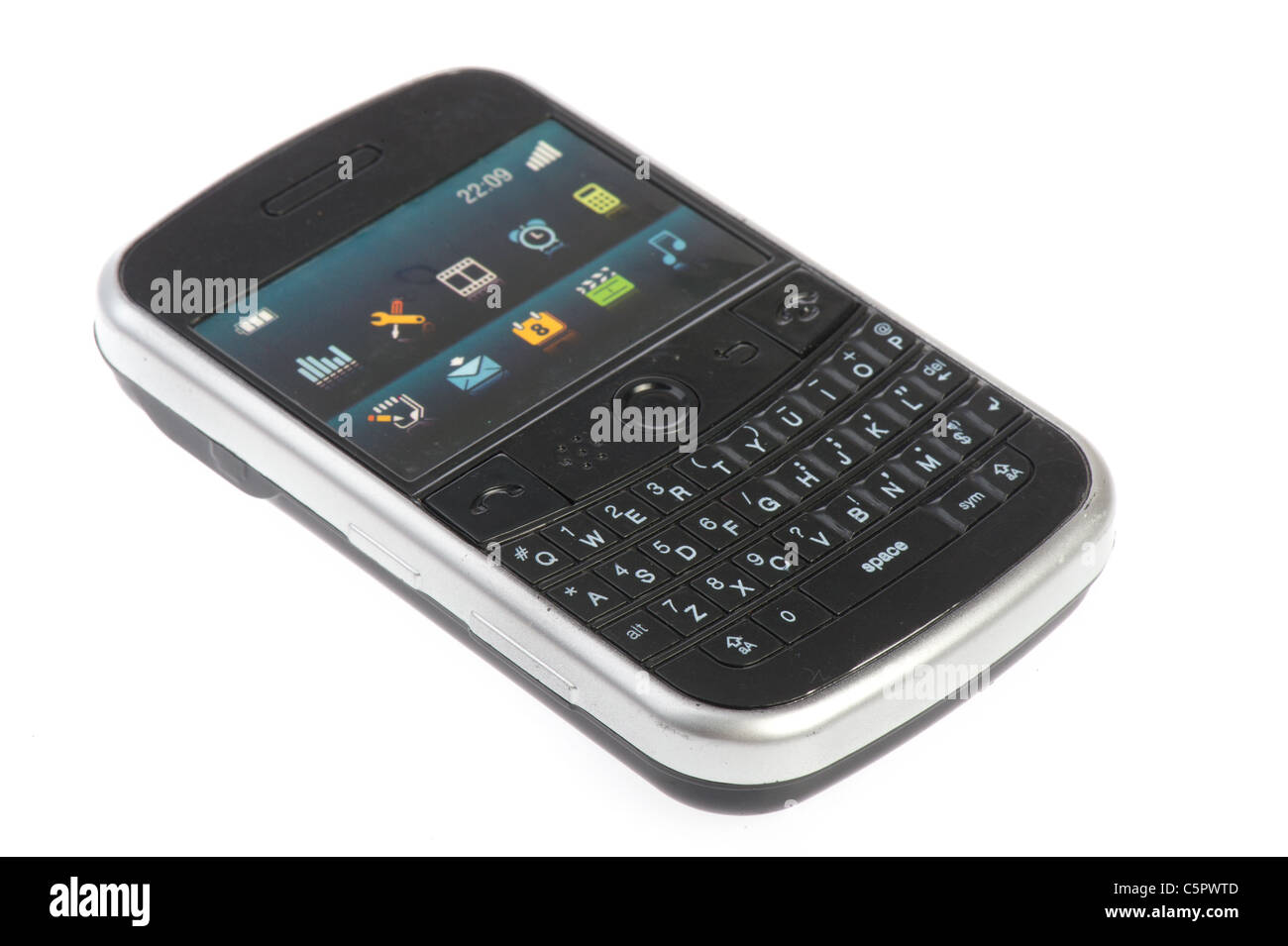 Personal mobile telephone isolated over white background Stock Photo ...