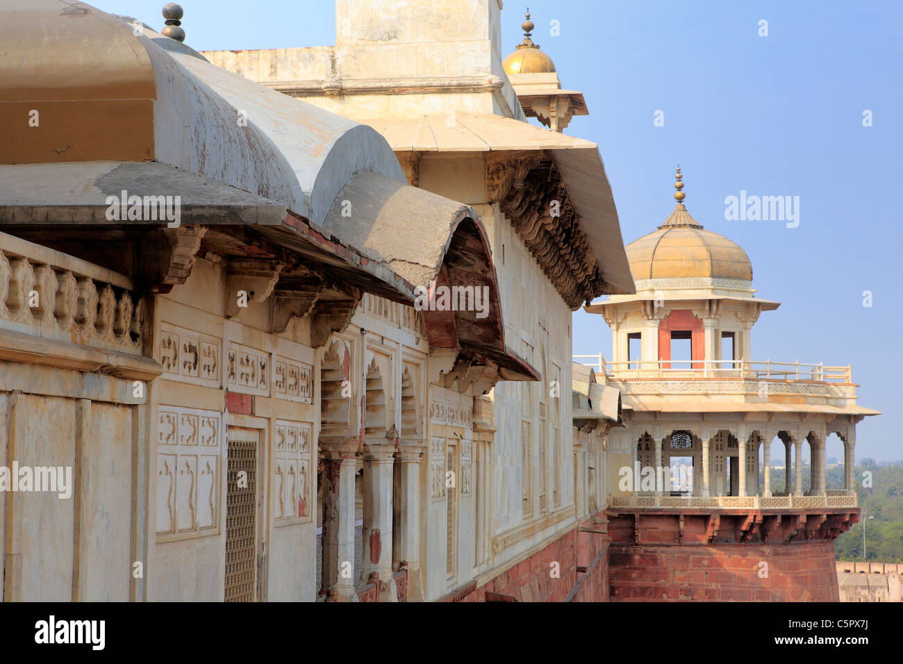Red Fort, Khas mahal (1630-1640s), Agra, India Stock Photo - Alamy