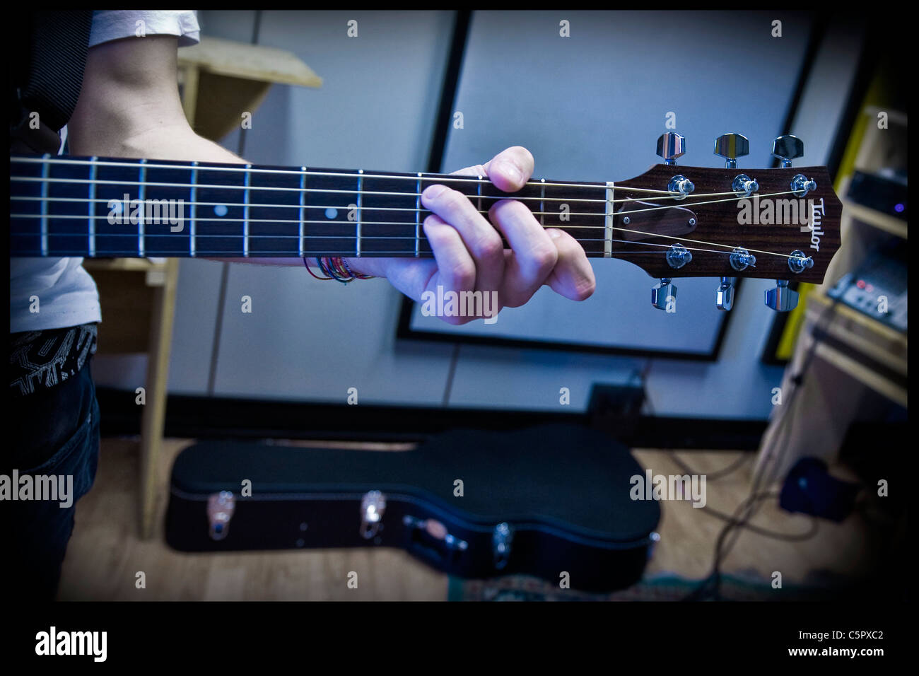 Music practice room Stock Photo - Alamy