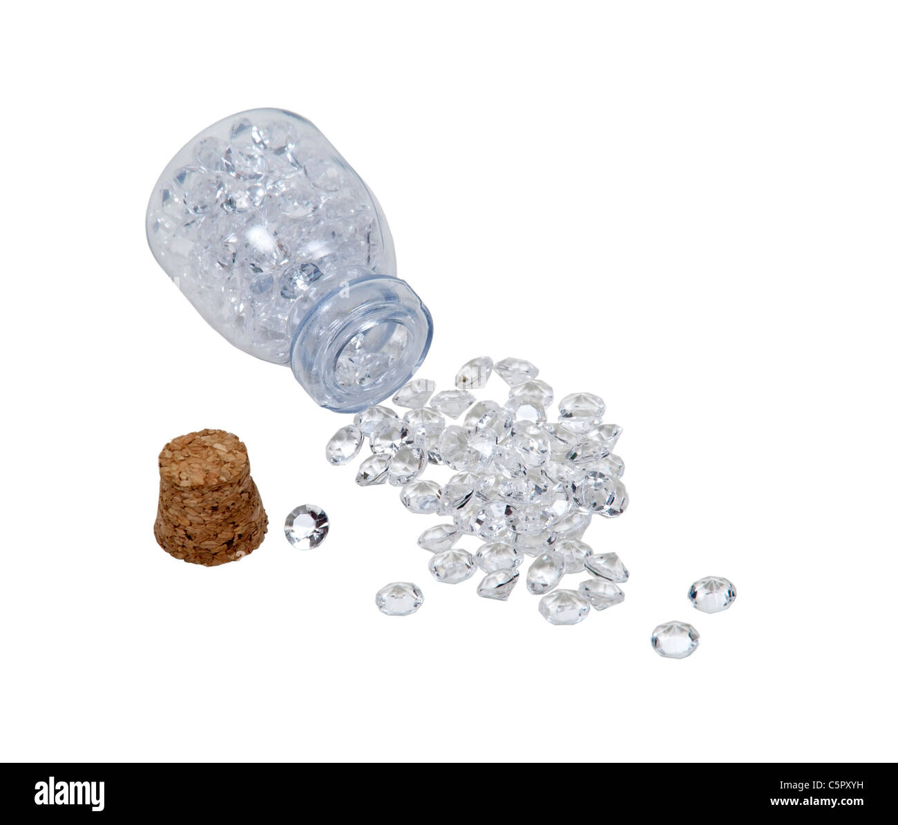 Diamonds with facets that sparkle brightly in the light pouring from a ...