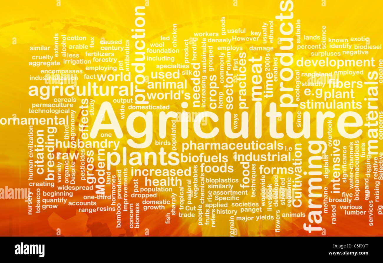 Word cloud concept illustration of agriculture farming international ...