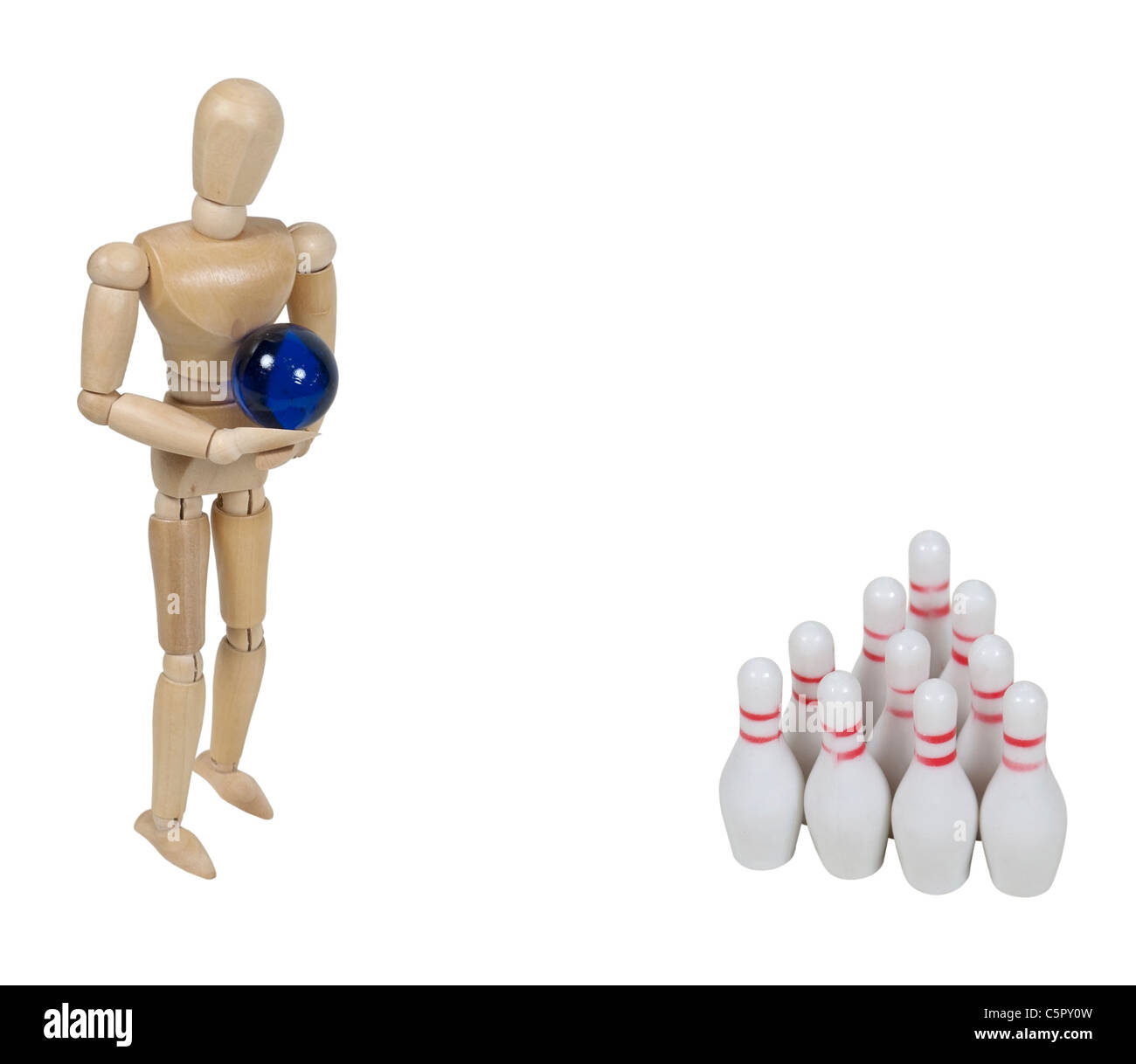 Getting ready to bowl by presenting with the ball in front of the ...