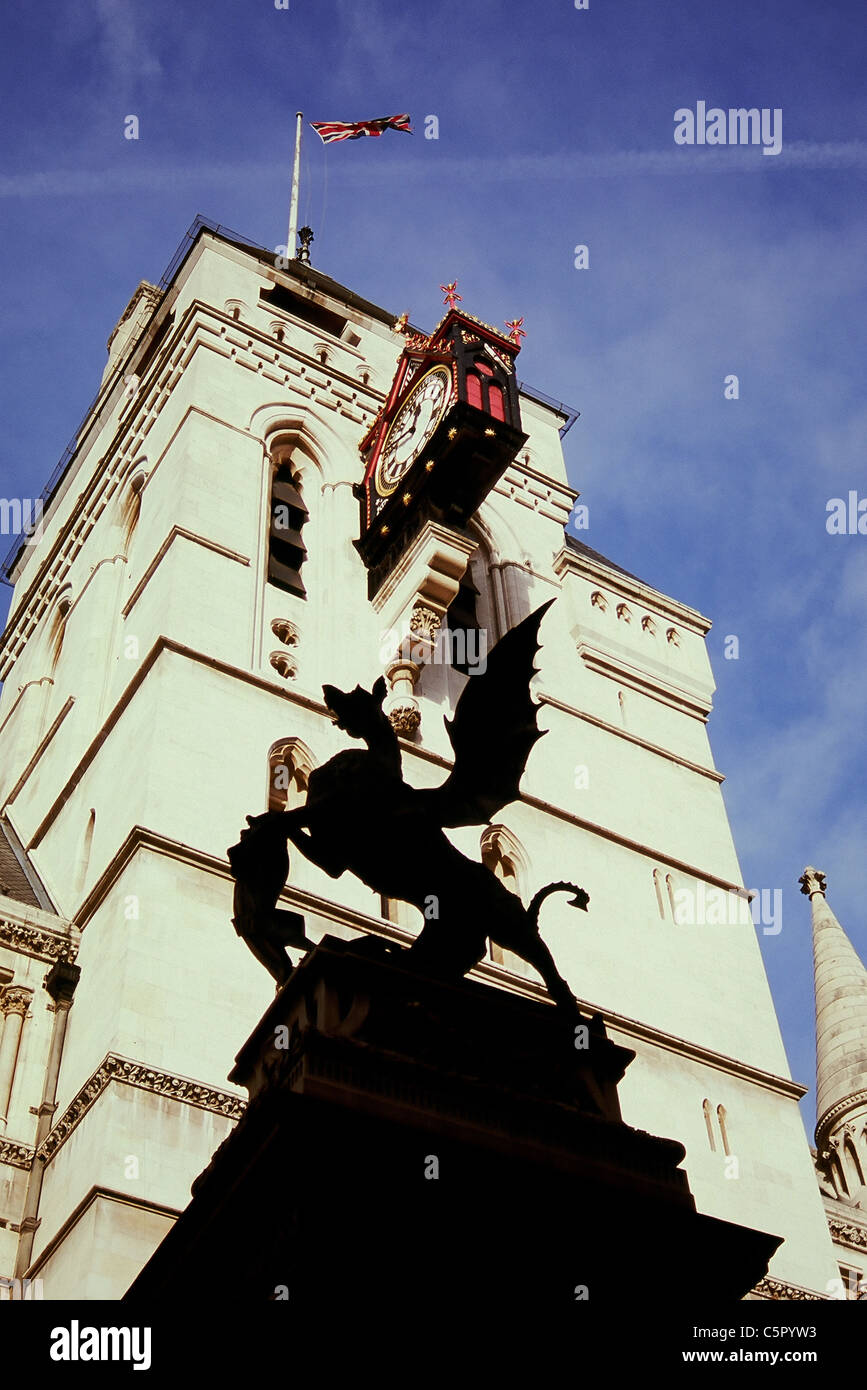 The St. George's Dragon statue entrance to the City of London and Royal ...