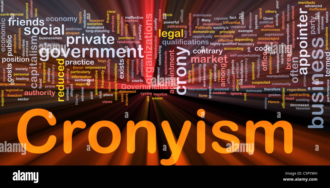 Cronyism word hi-res stock photography and images - Alamy