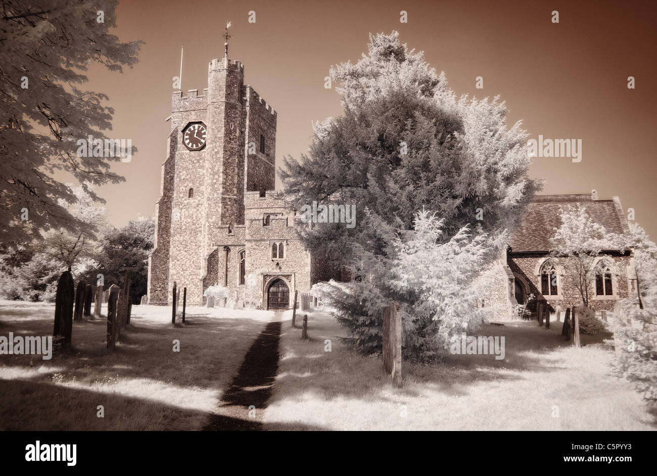 The Parish Church of St Mary's, Chilham Stock Photo - Alamy