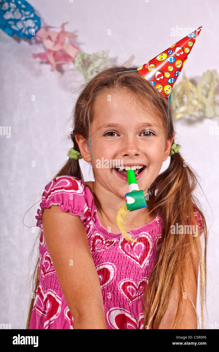 Pretty eight year old girl hi-res stock photography and images - Alamy