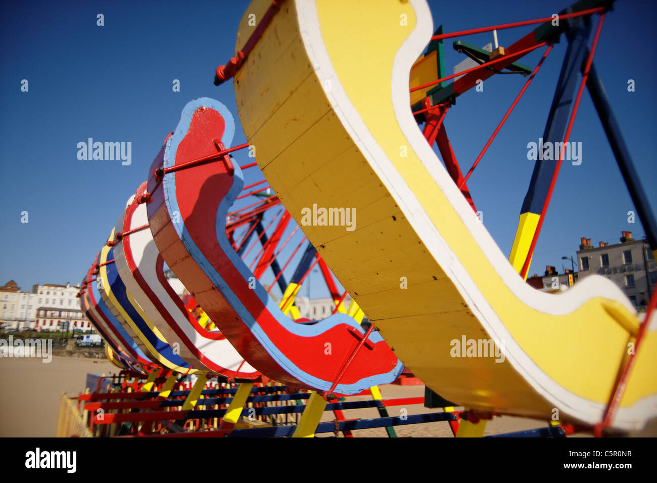 Swings - Margate Beach Stock Photo - Alamy
