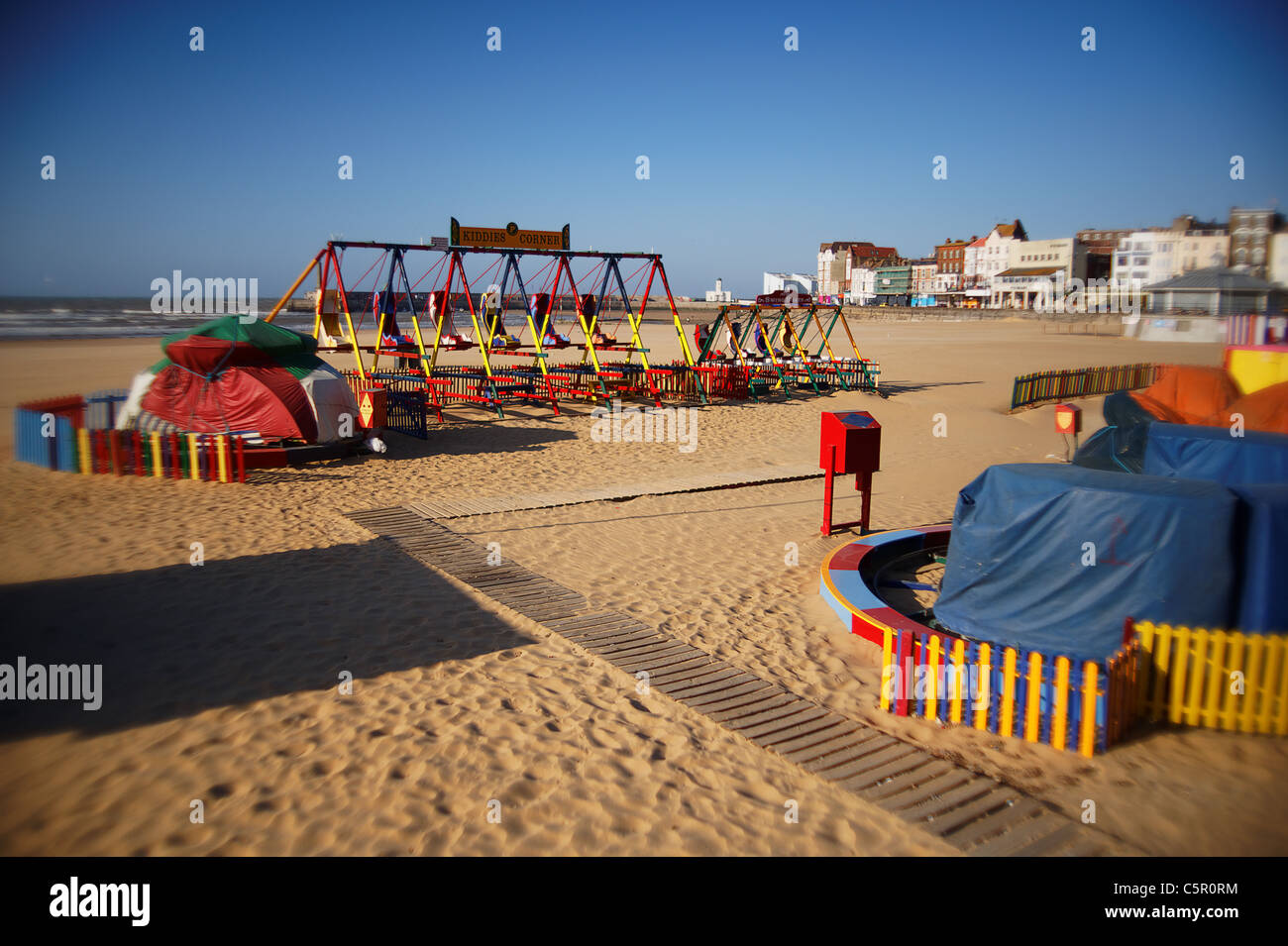 Funfair - Margate Beach Stock Photo - Alamy