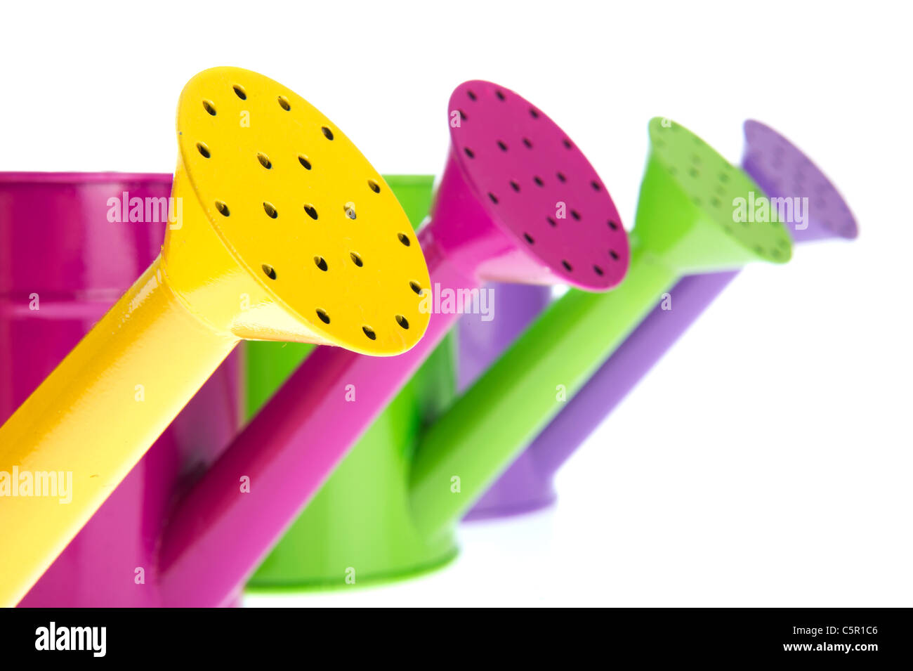 Many Colorful Watering Cans High Resolution Stock Photography and ...