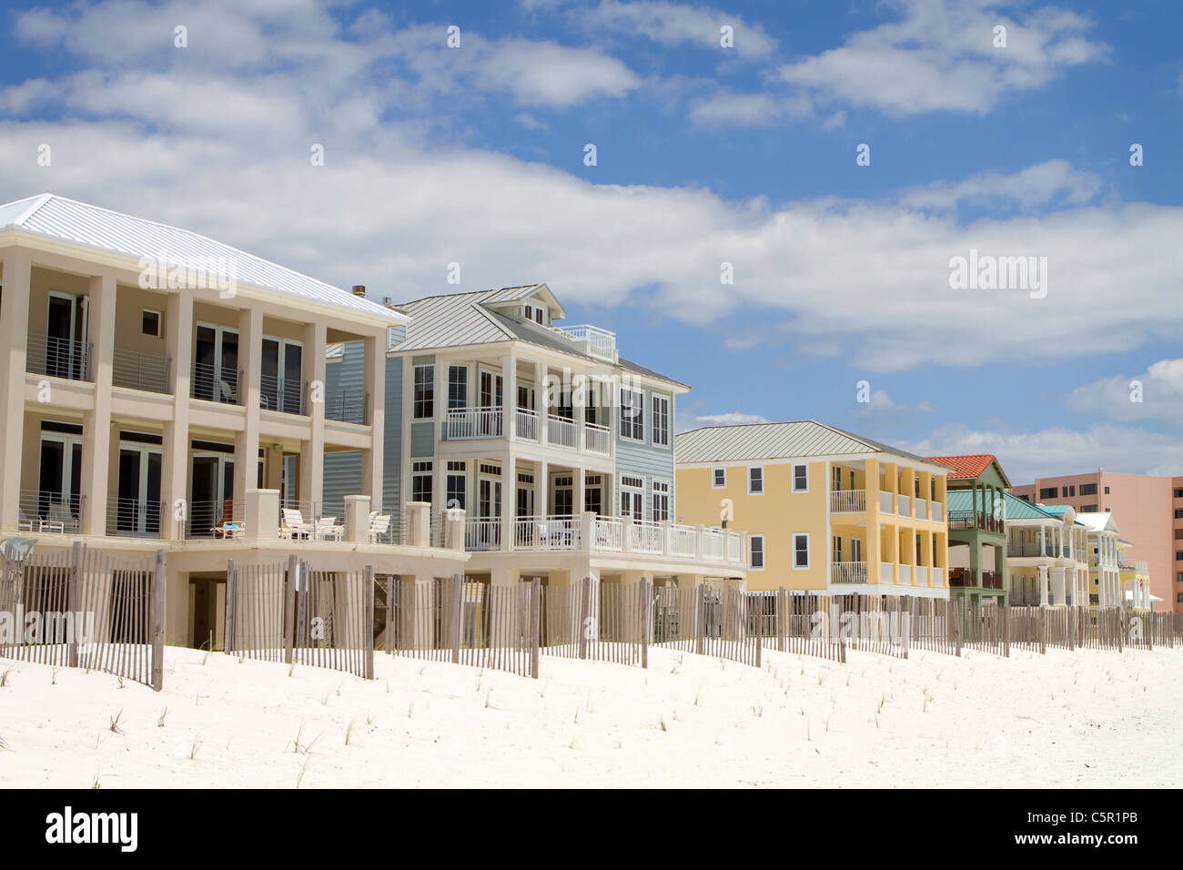 Expensive high end vacation beach homes and rentals built behind a ...