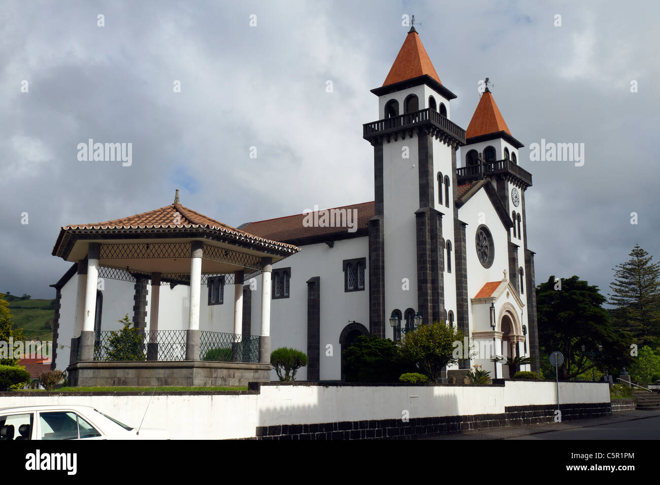The church in Furnas, São Miguel island, Azores Stock Photo - Alamy