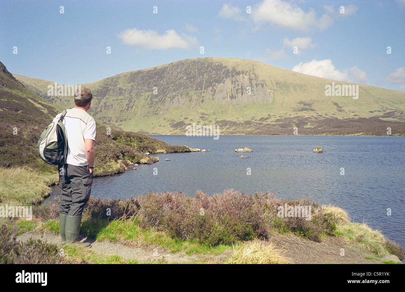 Adult Male Caucasian Walker/Hiker/Rambler at Loch Skeen or Skene ...