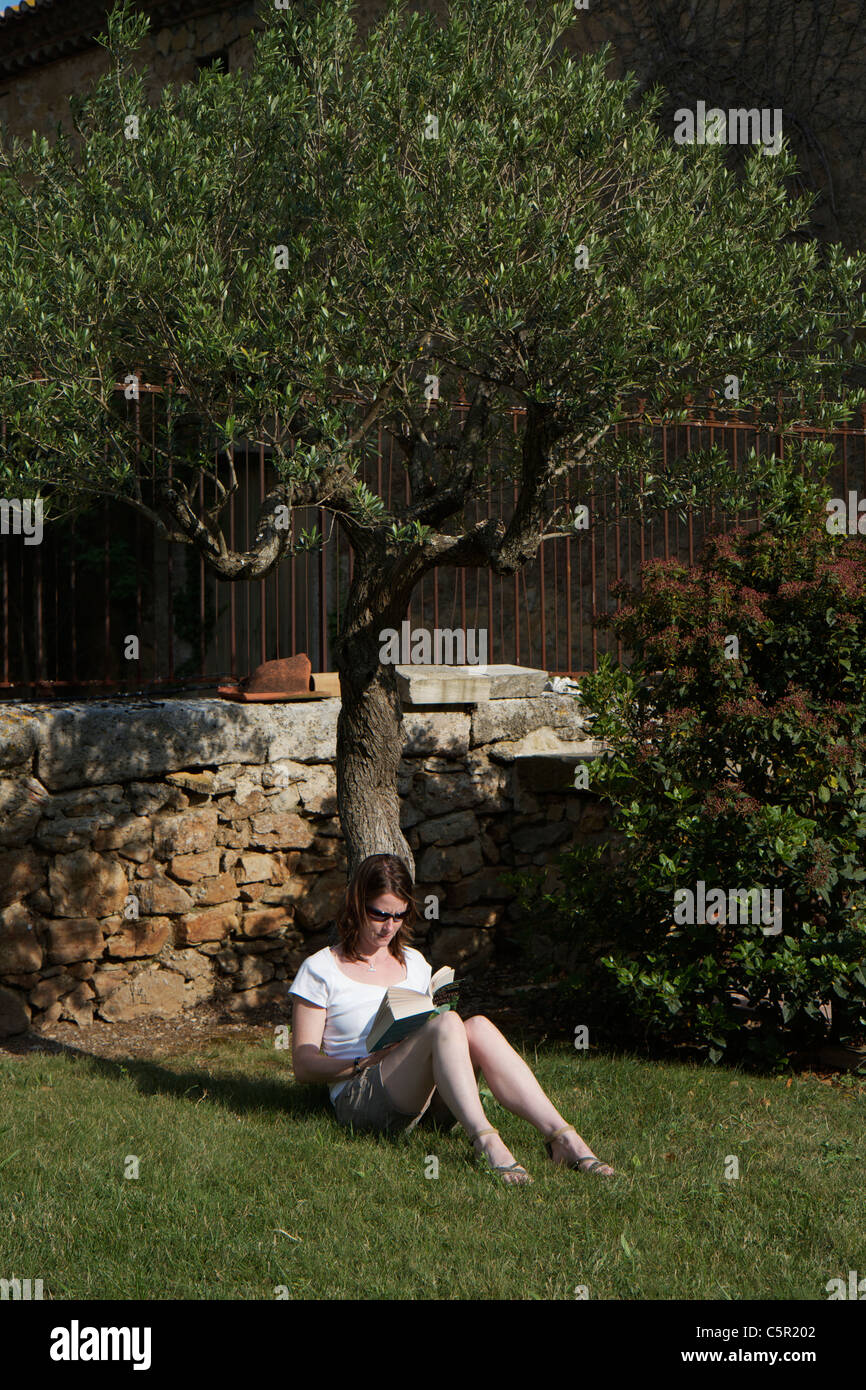 Sitting under an olive tree hi-res stock photography and images - Alamy
