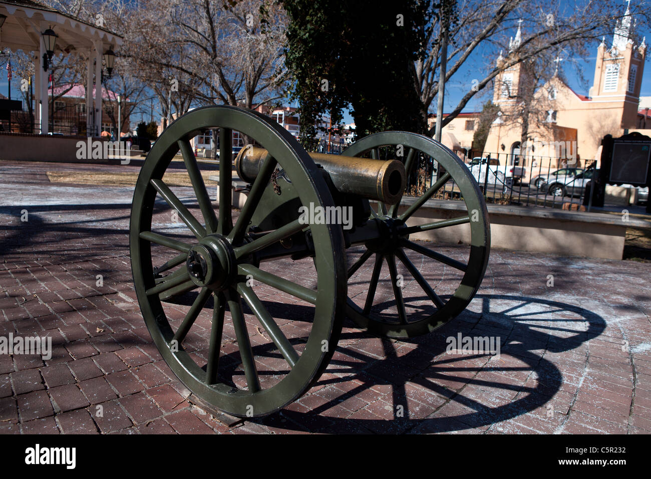 Artillery at main plaza, Albuquerque, New Mexico, United States of ...