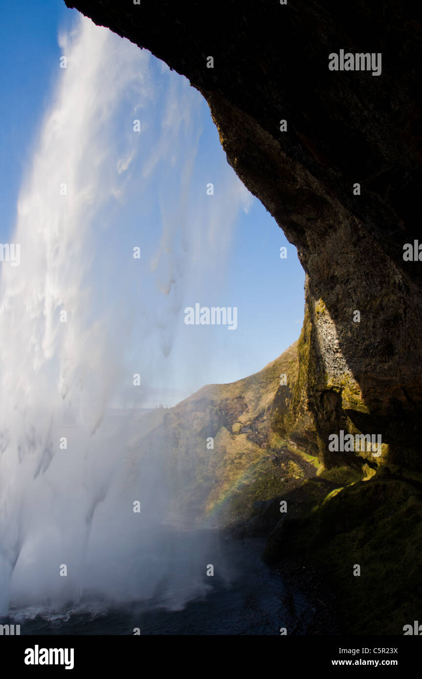 Seljalandsfoss waterfall, Seljalandsfoss, Iceland Stock Photo - Alamy