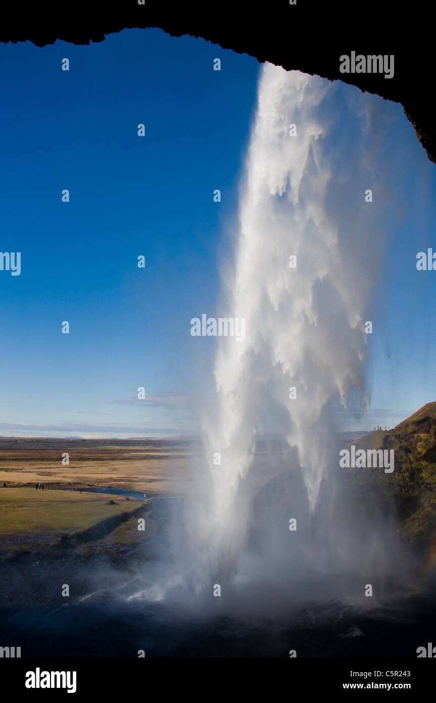 Seljalandsfoss waterfall, Seljalandsfoss, Iceland Stock Photo - Alamy