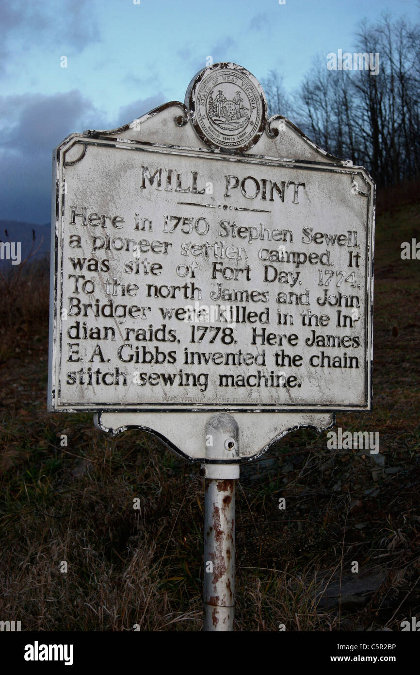 MILL POINT. James E. A. Gibbs invented the chain stitch sewing machine ...
