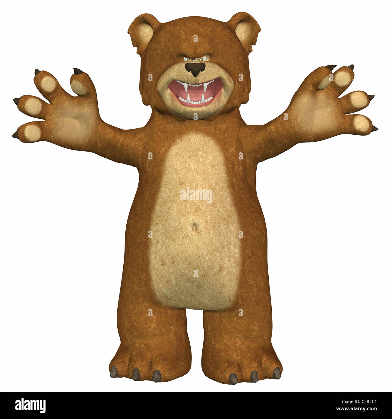 Scary Brown Bear Cartoon