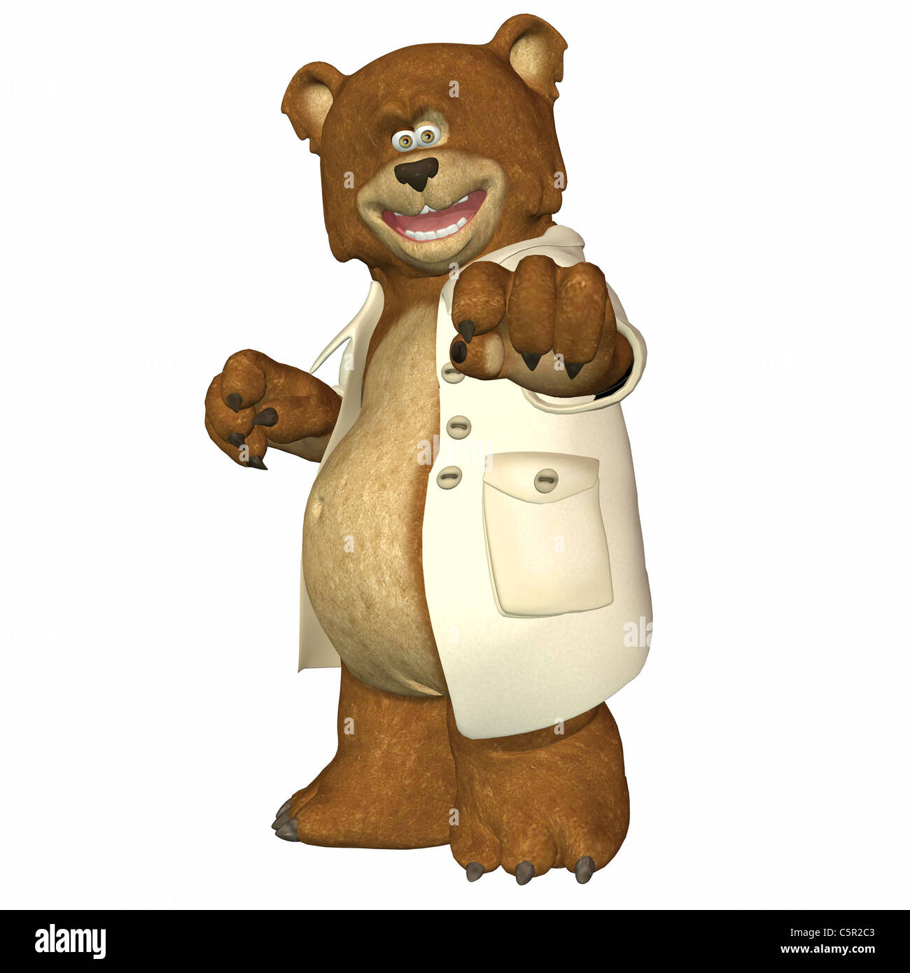Illustration of doctor bear isolated on a white background Stock Photo ...