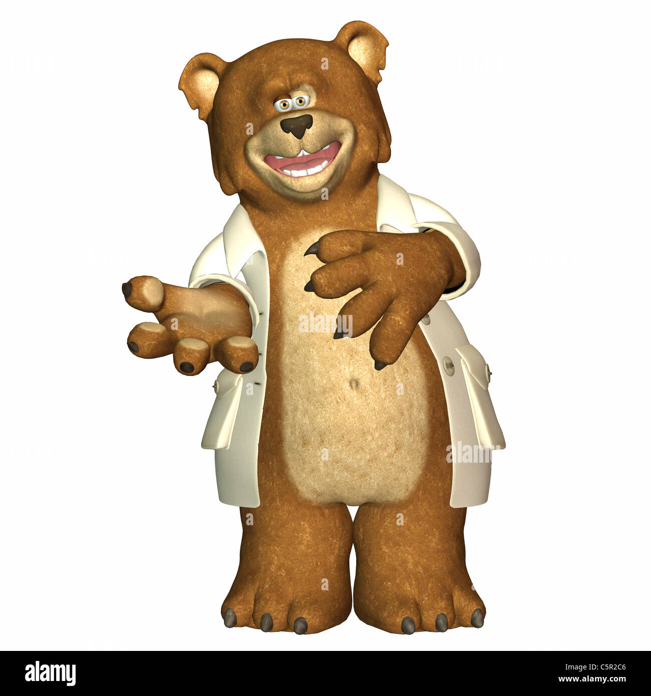 Illustration of a nice doctor bear isolated on a white background Stock ...