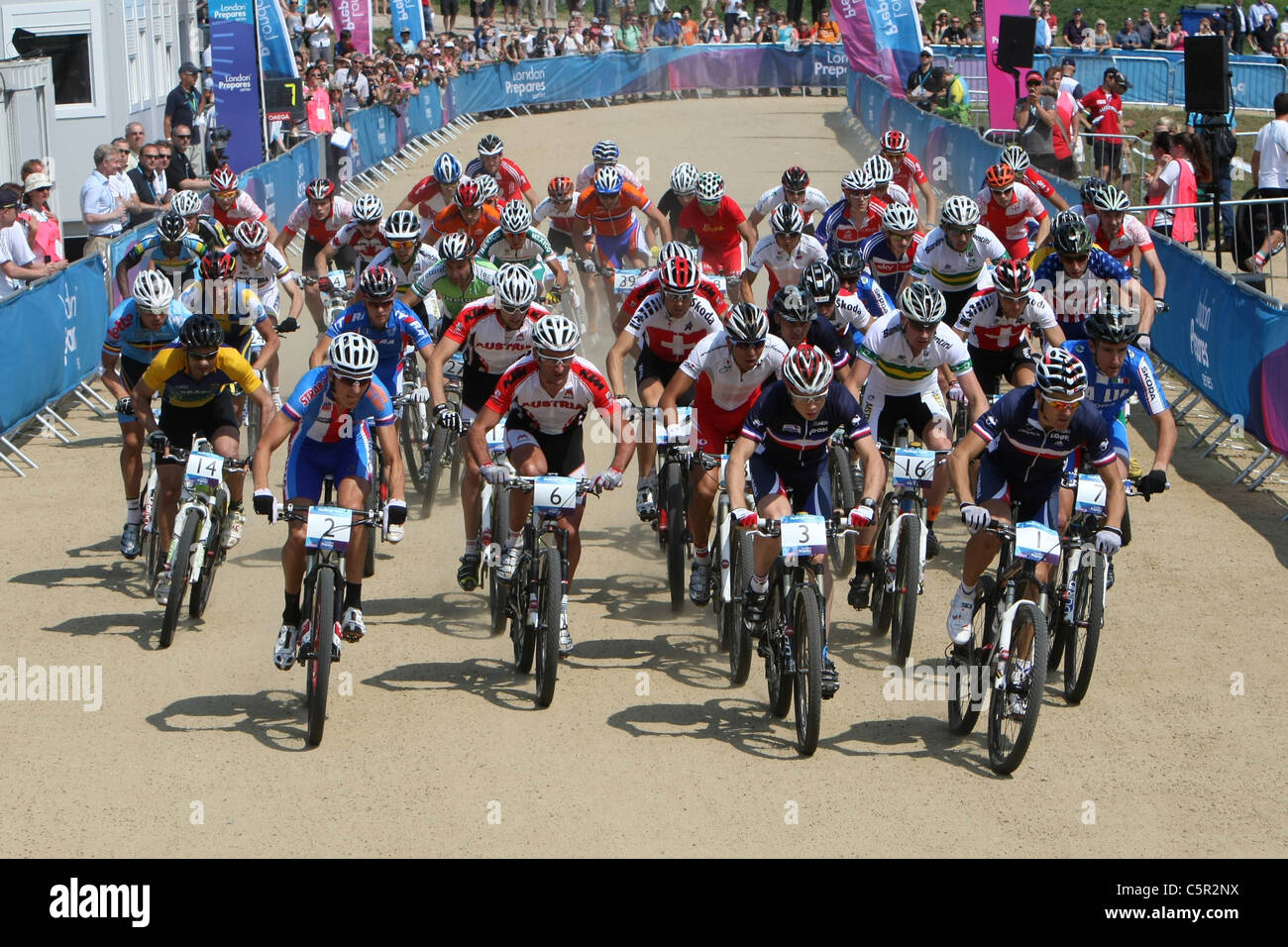 Mens race over 7 laps. The start. Mens Race. Hadleigh Farm Mountain ...