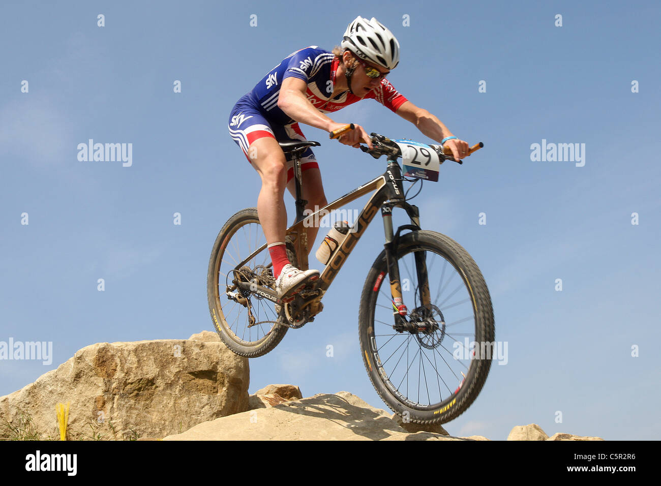 Mens race over 7 laps. Lee Williams GBR. Mens Race. Hadleigh Farm ...