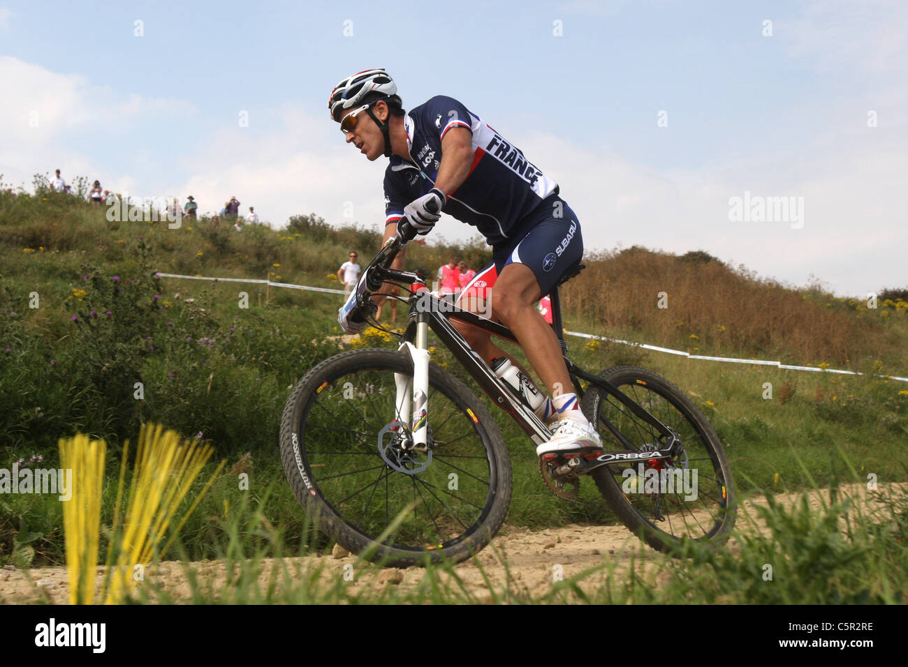 Mens race over 7 laps. Julien Absalon FRA . Mens Race. Hadleigh Farm ...