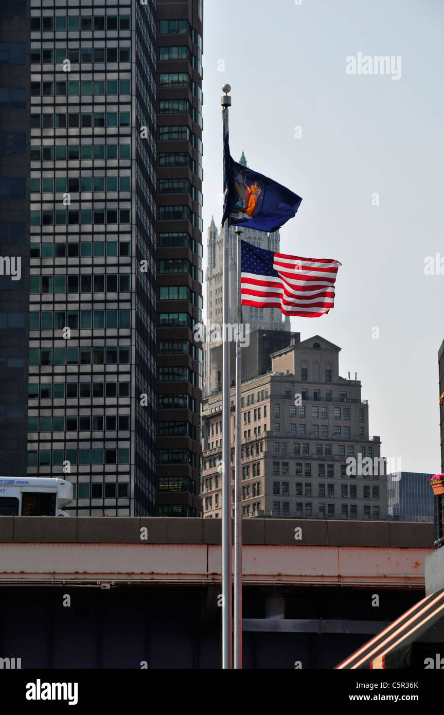 U s flag street hi-res stock photography and images - Alamy