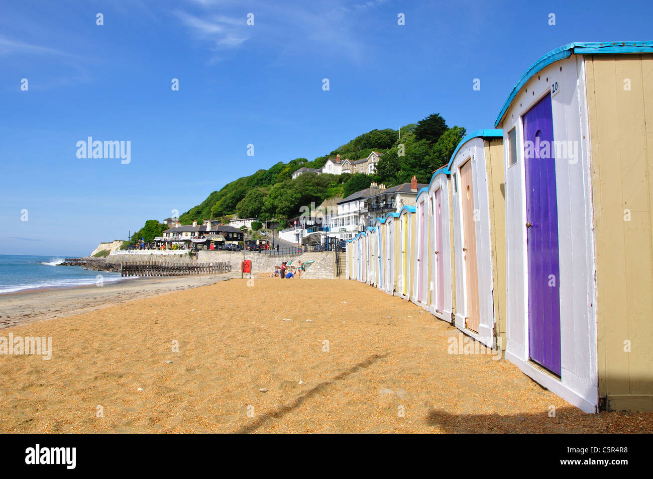 beach huts, Ventnor, Isle of Wight, England, UK Stock Photo - Alamy