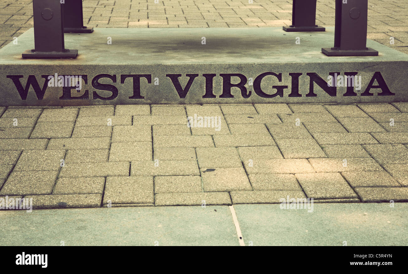 West Virginia sign Stock Photo - Alamy