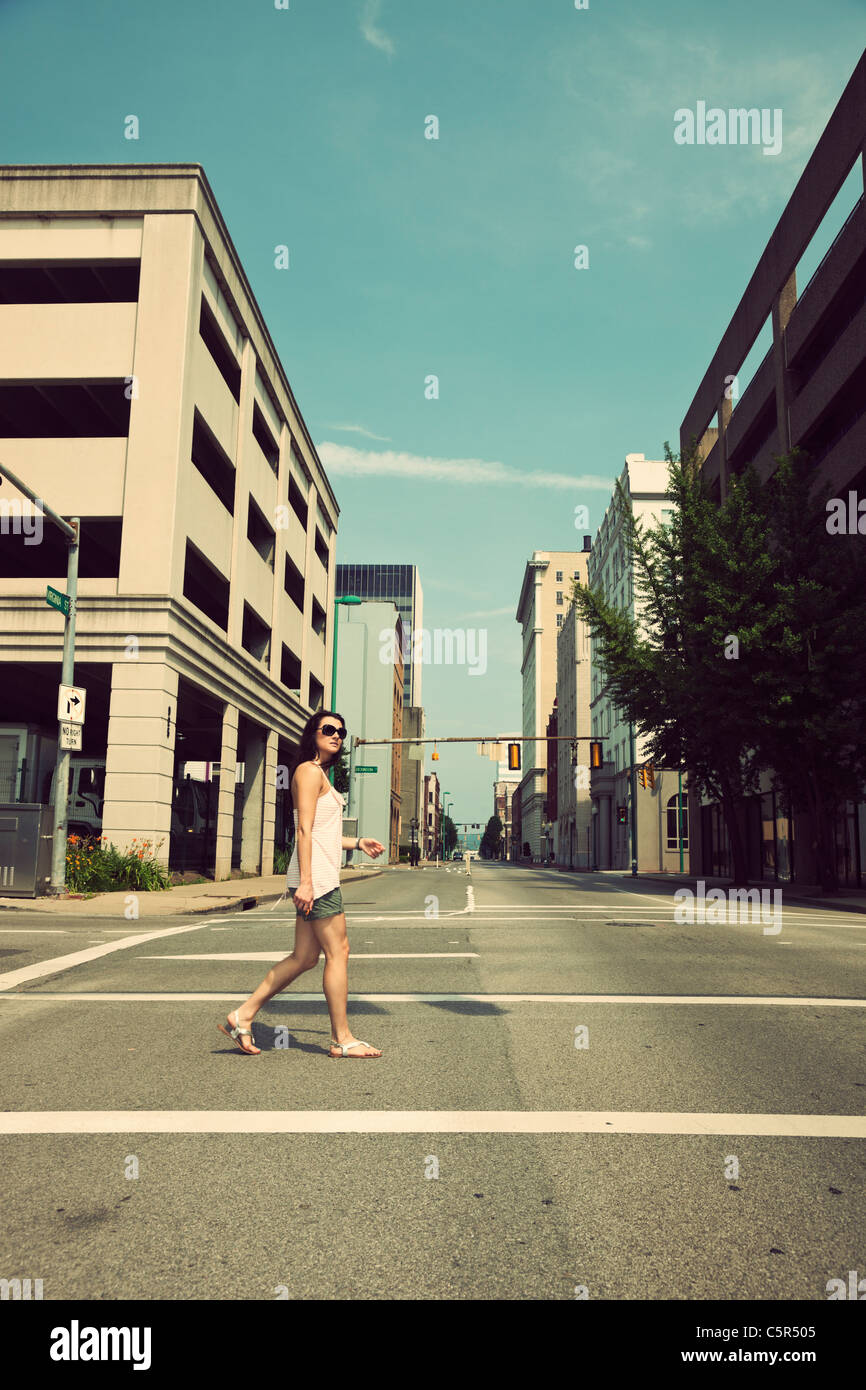 Girl walking streets of Charleston, West Virginia Stock Photo - Alamy