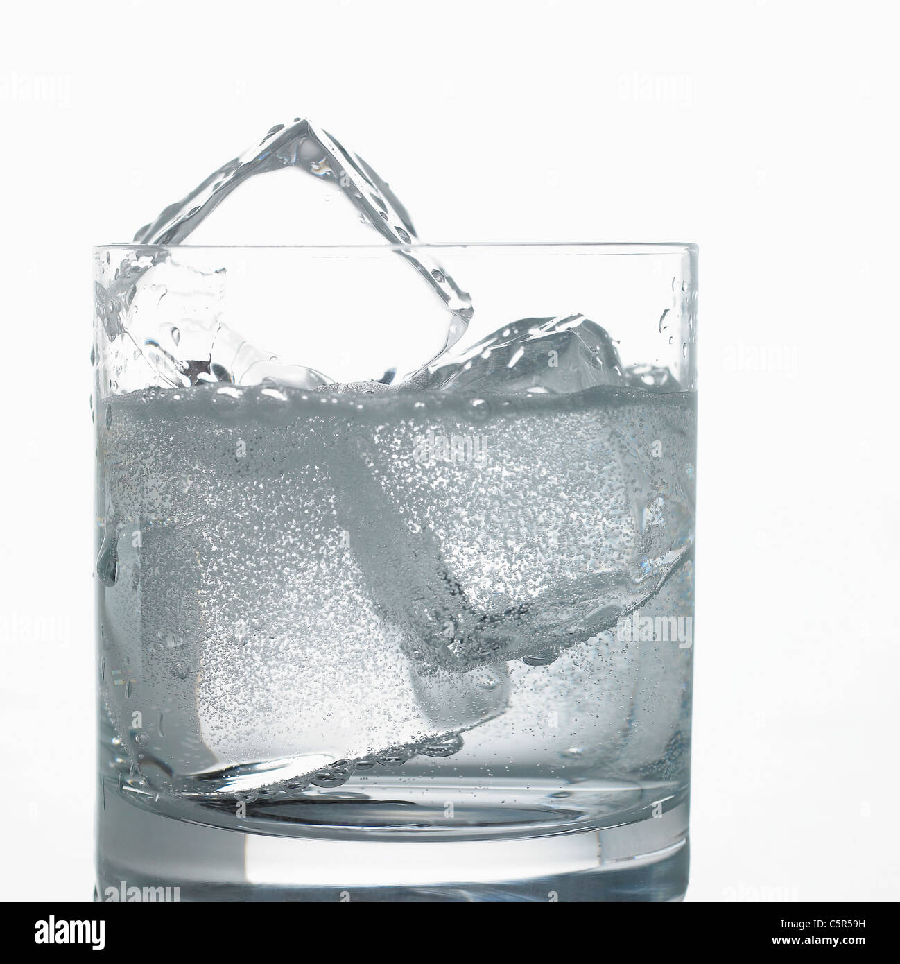 Ice cubes inside water Stock Photo - Alamy