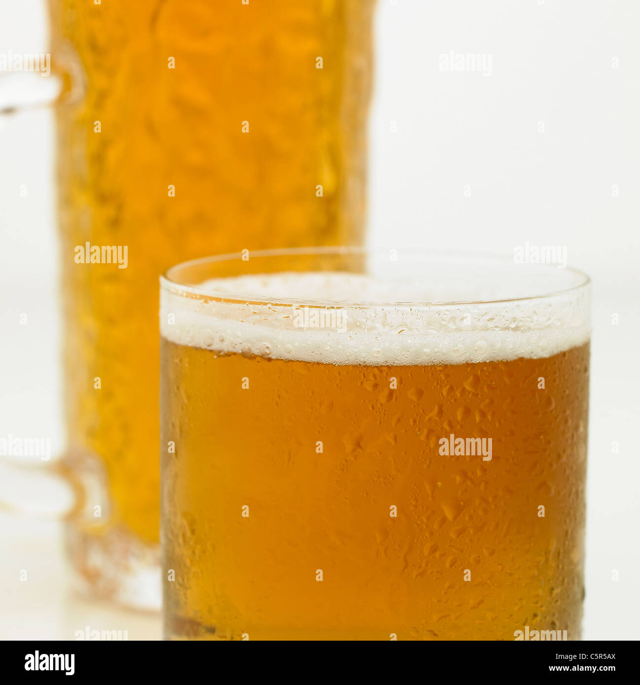 Two beer cups Stock Photo - Alamy