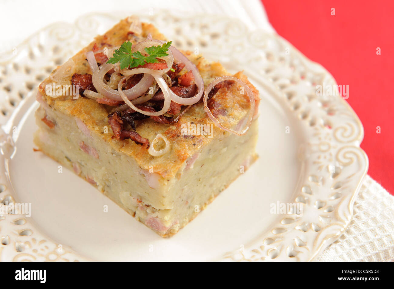 Polish traditional meal made of baked potatoes Stock Photo - Alamy