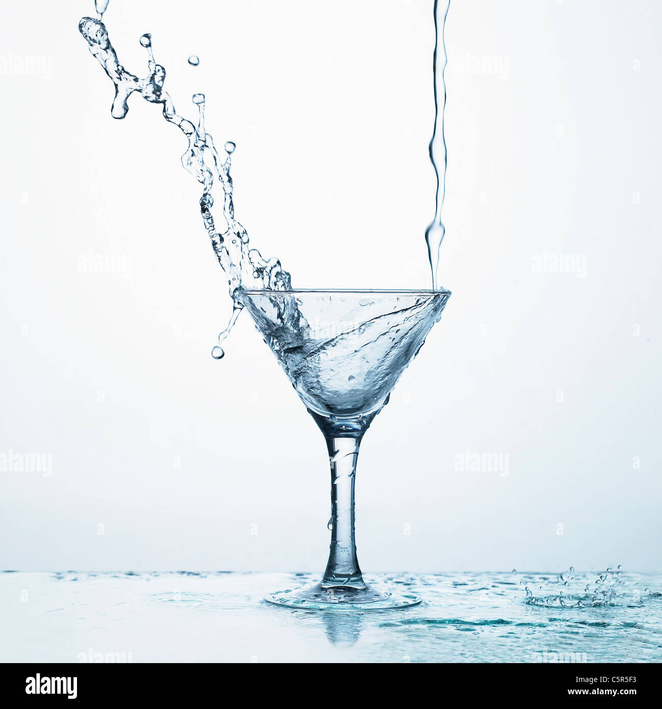 Overflowing glass fresh water hi-res stock photography and images - Alamy